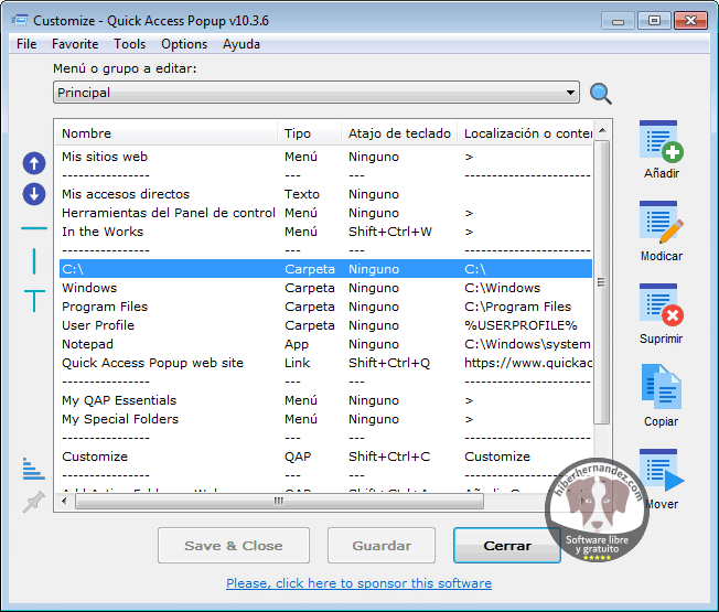 Quick Access Popup - hiberhernandez