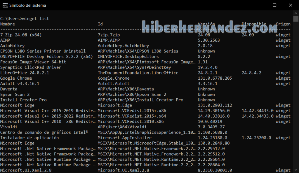 Cómo usar WinGet para gestionar tus aplicaciones en Windows como un profesional - hiberhernandez